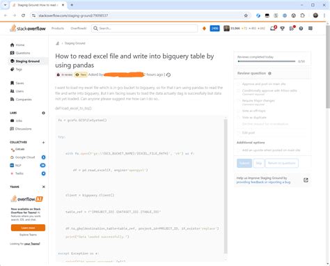 Allow Pending Feedback To Be Submitted Even On Locked Staging Ground Posts Meta Stack Overflow