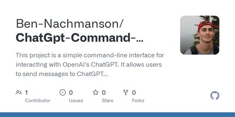 ChatGpt Command Line Interface Chat Gpt Py At Main Ben Nachmanson ChatGpt Command Line