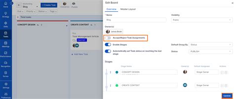 how to disable task accept reject flow qanda