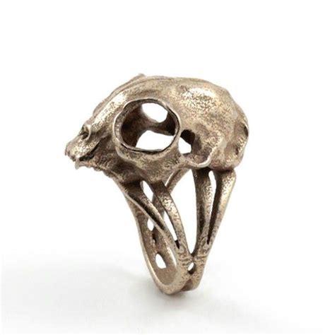 Nice Skull And Bones Ring In 2024 Cat Rings Jewelry Skull Ring Skull