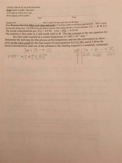 solved chem 1306 hr ex ila fall 2016white print name