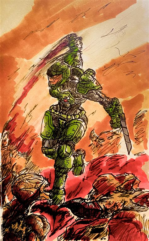 Female Doomslayer By Cromwell300 On Deviantart