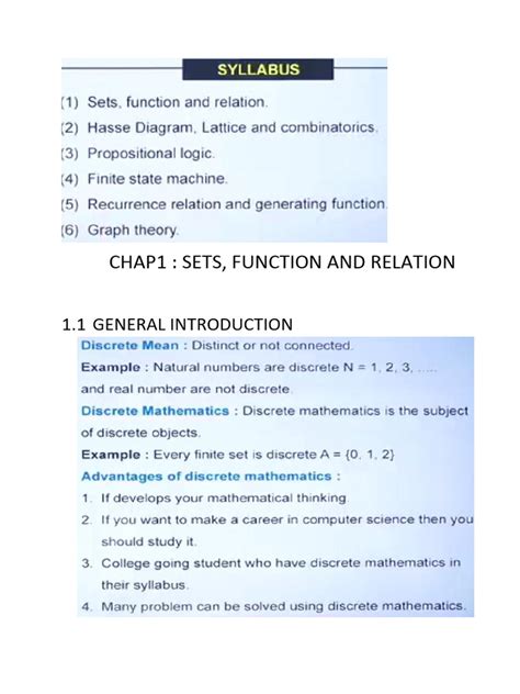Discrete Math Chap 1 Pdf Teaching Methods And Materials