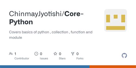 Github Chinmayjyotishicore Python Covers Basics Of Python