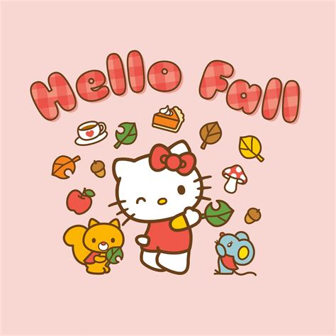 Hello Fall Wallpaper 4k Hello Kitty Background