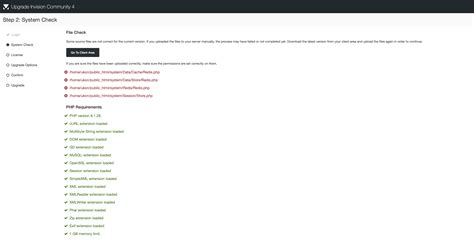 Update 4718 Via Admin Panel Fails Classic Self Hosted Technical