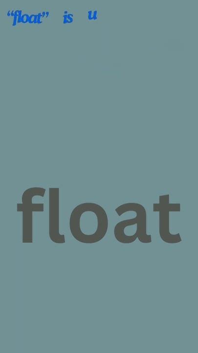 Float Datatype In C Language Youtube