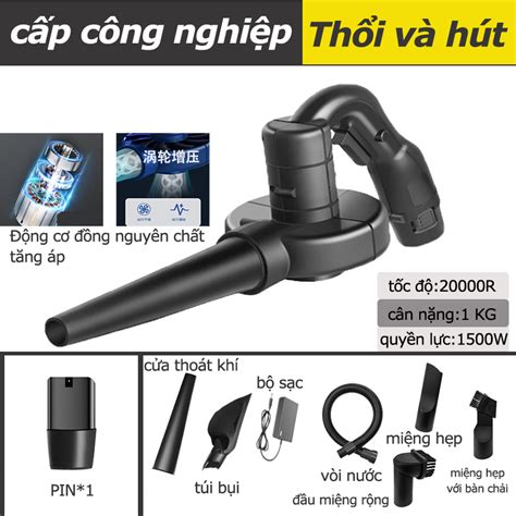 Máy Thổi Bụithổi Bụi Mini Cầm Tay 1500wmáy Thổi Hút Bụi 2 Chiều Mô