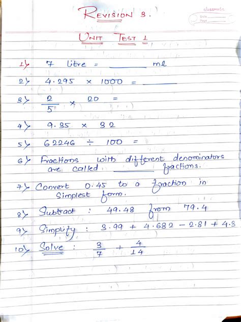 Class 7 Ut 1 Revison 2 Pdf