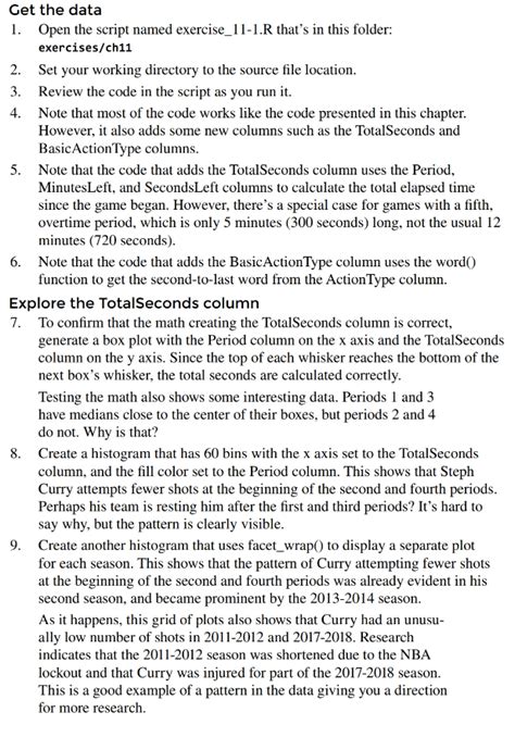 Solved Get The Dataopen The Script Named Exercise11 1r