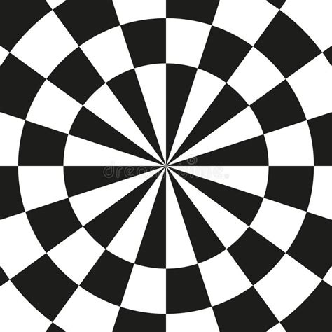 Geometric Radial Pattern Black And White Optical Circular Symmetry Vector Abstract Contrast
