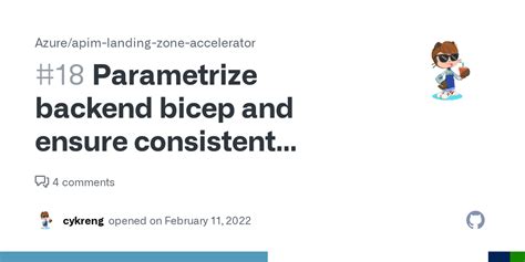 Parametrize Backend Bicep And Ensure Consistent Passing With Mainbicep