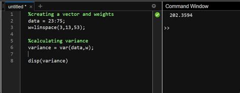 How To Calculate Variance In Matlab Geeksforgeeks