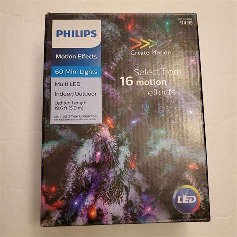 Philips 60ct Multi Led 16 Functions Smooth Mini String Lights Bargainwizz