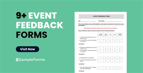 Free 9 Sample Event Feedback Forms In Pdf Ms Word Excel