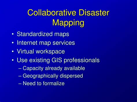 Ppt Disaster Mapping A Collaborative Approach Powerpoint Presentation Id3659173
