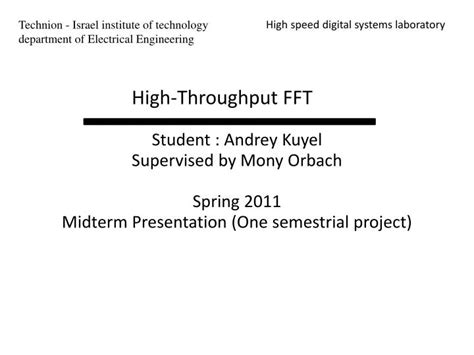 PPT High Speed Digital Systems Laboratory PowerPoint Presentation Free Download ID 2384789