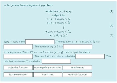 Solved In The General Linear Programming Problem 1