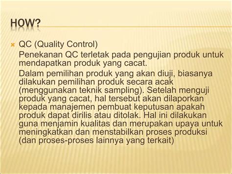 quality assurance vs quality control audit prof dr syamsir abduh