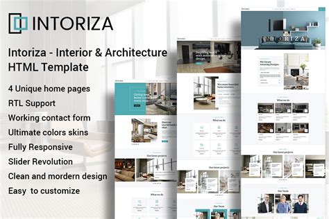 Intoriza Interior And Architecture Html Template
