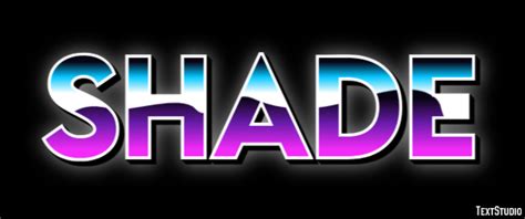 Shade Text Effect Generator TextStudio