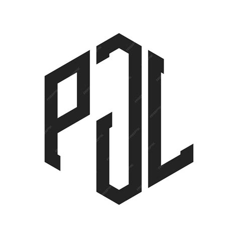 Premium Vector Pjl Logo Design Initial Letter Pjl Monogram Logo Using Hexagon Shape