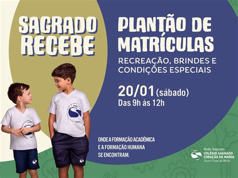 Rede Sagrado Matrículas 2024 Cscm Promove O Sagrado Recebe