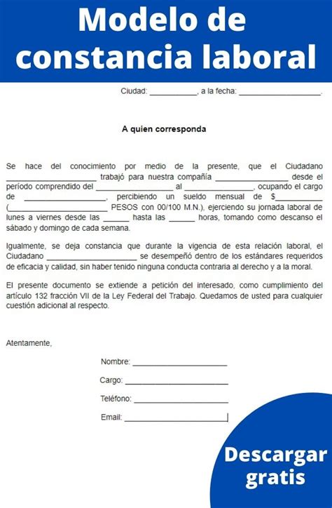 Constancia Laboral