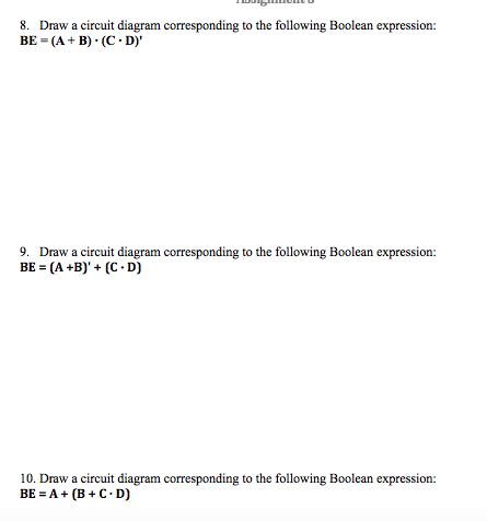 Solved 8 Draw A Circuit Diagram Corresponding To The Chegg Com