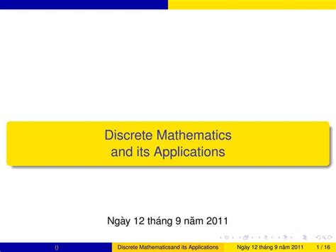 discrete mathematics and its application pdf