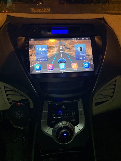 Китайская магнитола. — Hyundai Elantra (5G), 1,6 л, 2012 года | своими ...