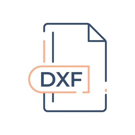 dxf file format icon dxf extension line icon 15426459 vector art at