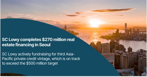 Sc Lowy Completes 270 Million Real Estate Financing In Seoul Sc Lowy