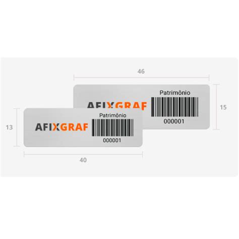 Aluminum Asset Label Fixed Asset Label 13x40x05 Mm Rfmobi Store