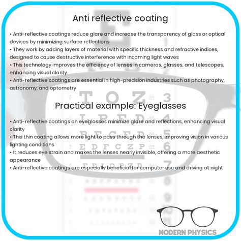 Anti Reflective Coating Enhance Vision And Reduce Glare