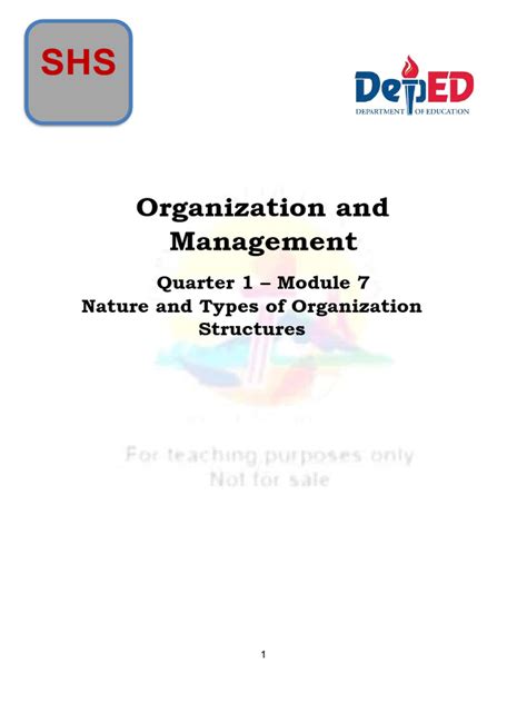 chapter 4 organizing pdf organizational structure business