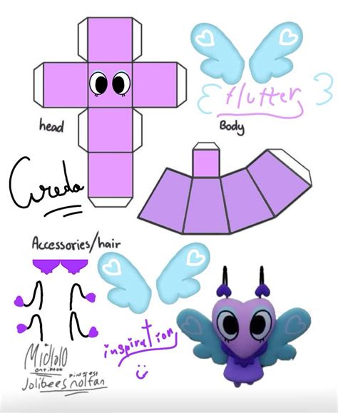 Flutter Papercraft In 2024 Paper Doll Template Paper Doll Printable Templates Paper Crafts