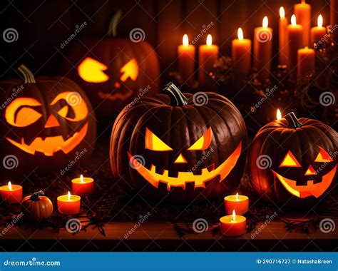 Dark Pumpkin Cinema UHD K Halloween Stock Illustration Illustration Of Witch Pumpkin 290716727