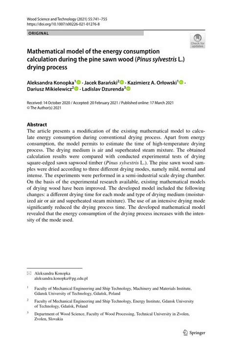 Pdf Mathematical Model Of The Energy Consumption Calculation