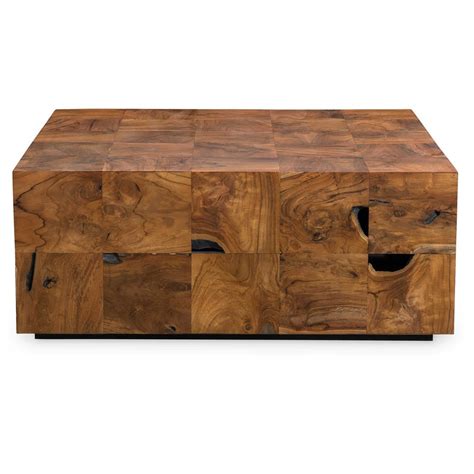 Teak Tac Toe Coffee Table Al Rugaib Furniture