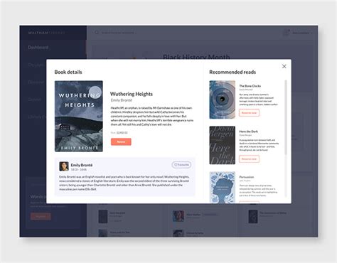 Library Dashboard Behance Library Dashboard Behance