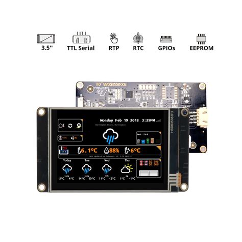 Nextion 35 Enhanced Series Hmi Touch Display Nx4832k035 Arduinotech