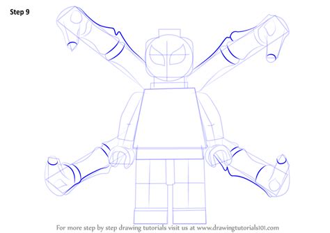 How To Draw Lego Iron Spider Lego Step By Step Drawingtutorials Com