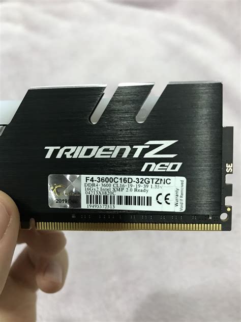 Оперативная память Ddr4 G Skill Trident Z Neo 32gb 2x16gb Kit 3600mhz Cl16 1 35v F4 3600c16d