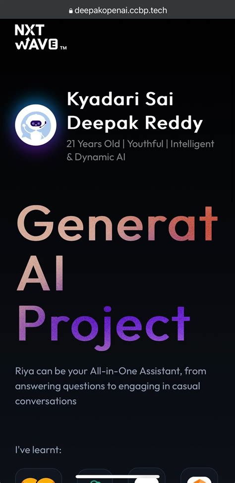 deepak reddy on linkedin generativeai tools ai chatbotdevelopment