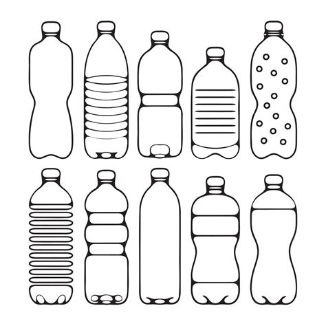 Variety Of Plastic Bottle Shapes For Beverage Packaging 61711329 Vector Art At Vecteezy