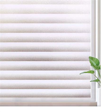 200cm 길이 정전기 창 필름 루버 패턴 Pvc 개인 정보 보호 유리 필름 욕실 침실 거실 발코니장식용 필름 Aliexpress