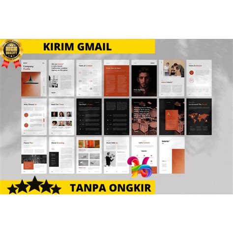 Jual Company Profil Perusahaan A Vertikal Powerpoint Template Shopee Indonesia