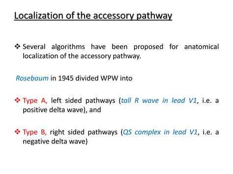 Localization Of Wpw Accessory Pathway By Surface Ecg Pptx Heart And Cardiovascular