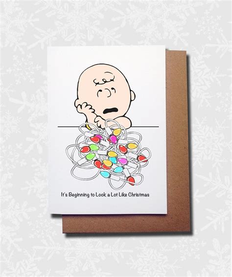 Charlie Brown Christmas Greetings Card Peanuts Snoopy Animation Uk